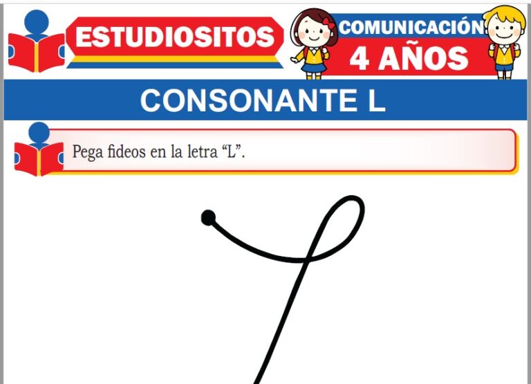 Consonante L para Niños de Cuatro Años » (Fichas GRATIS) 📚