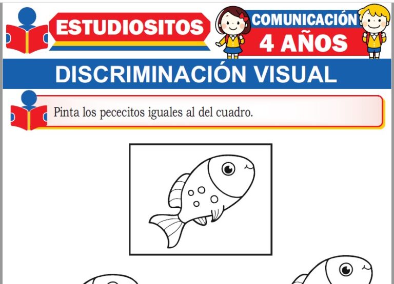 Discriminación Visual para Niños de Cuatro Años » (Fichas GRATIS) 📚