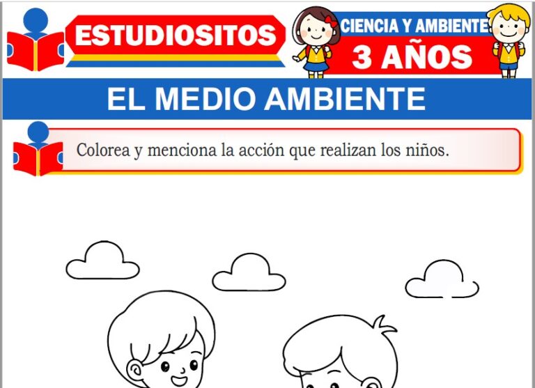 El Medio Ambiente para Niños de Tres años » (Fichas GRATIS) 📚