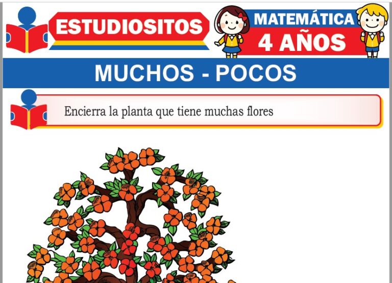 Muchos y Pocos para Niños de Cuatro Años » (Fichas GRATIS) 📚