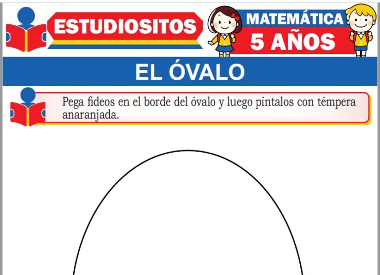 Óvalo para Niños de Cinco Años » (Fichas GRATIS) 📚