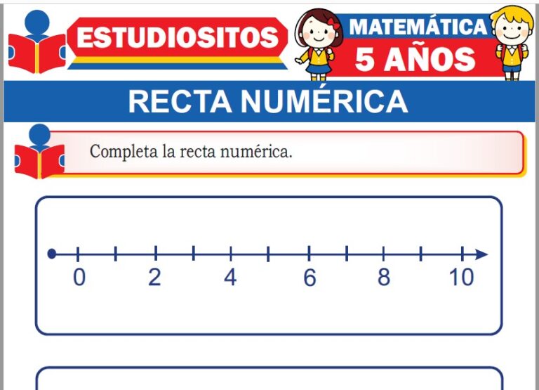 Recta Numérica para Niños de Cinco Años » (Fichas GRATIS) 📚