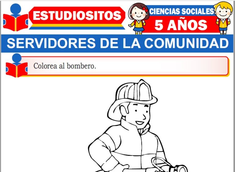 Servidores de la Comunidad para Niños de Cinco Años » (Fichas GRATIS) 📚