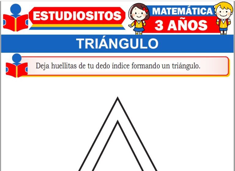 Triángulo para Niños de Tres Años » (Fichas GRATIS) 📚